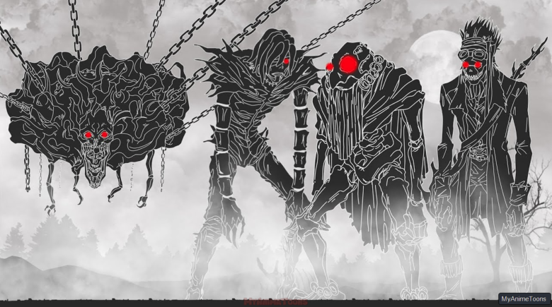 All Different Types Shinigami From the Realm in Death Note - MyAnimeToons